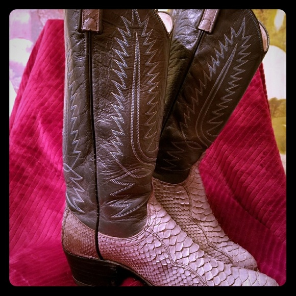 Dan Post | Shoes | Dan Post Vintage Python | Poshmark